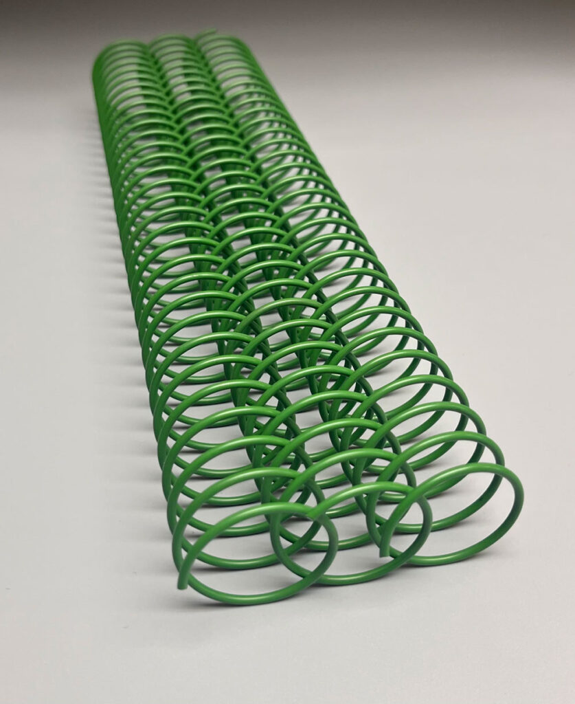 1+3/16" x12" #2.5 Green Spiral Wire - PEL Manufacturing